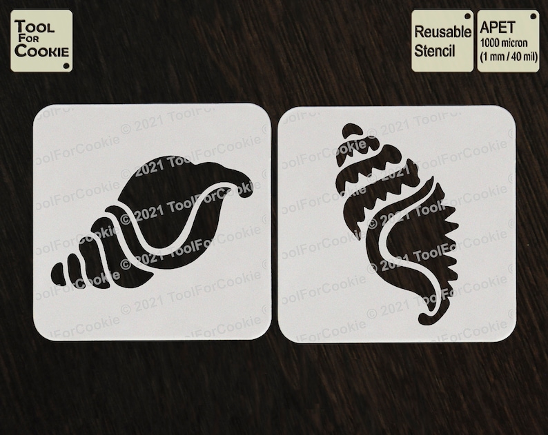 Shell Stencil Custom Stencil Any Font Any Design Any Size | Etsy