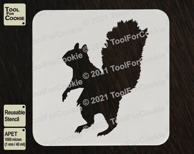 Squirrel Stencil - Etsy