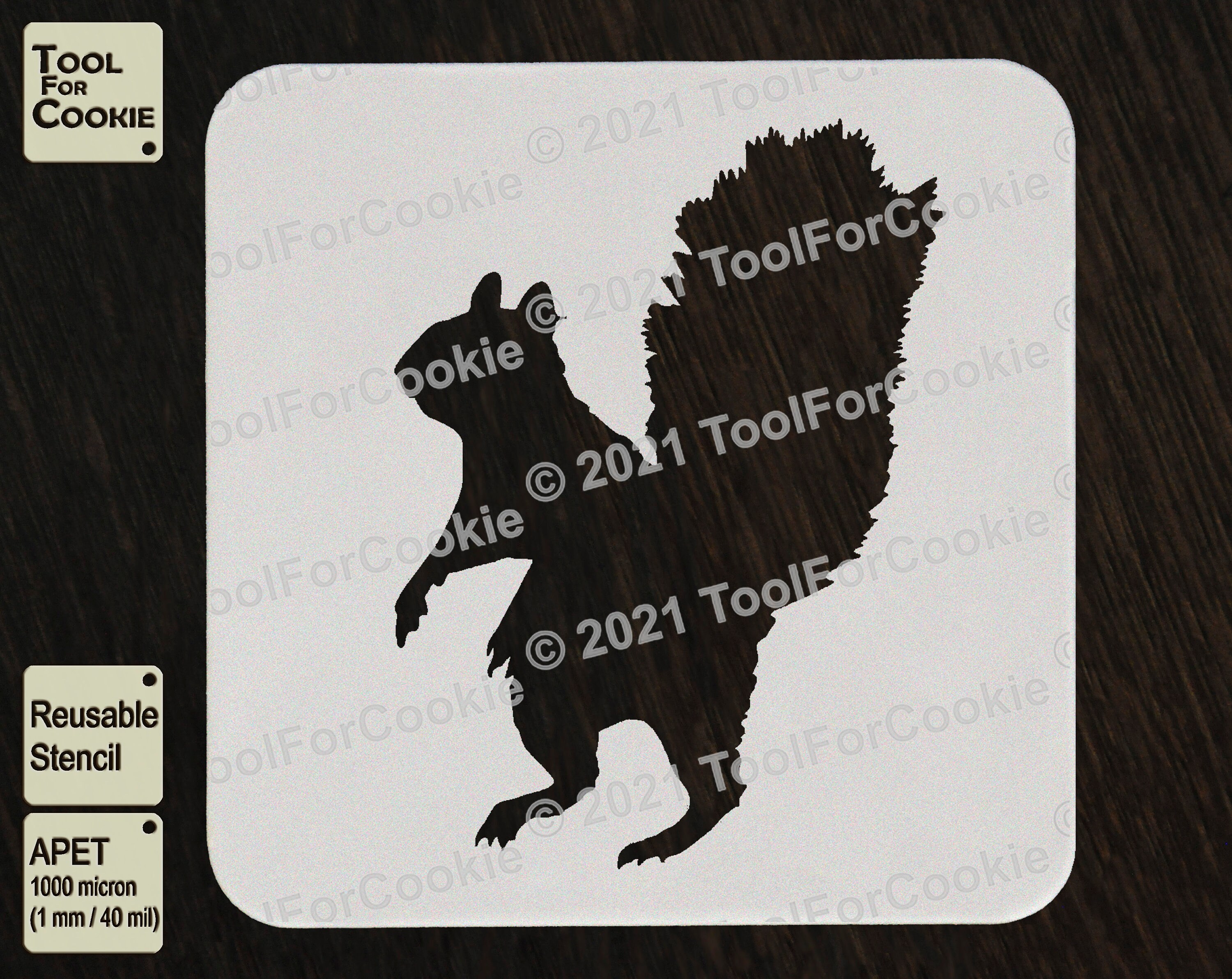 Squirrel Stencil - Etsy