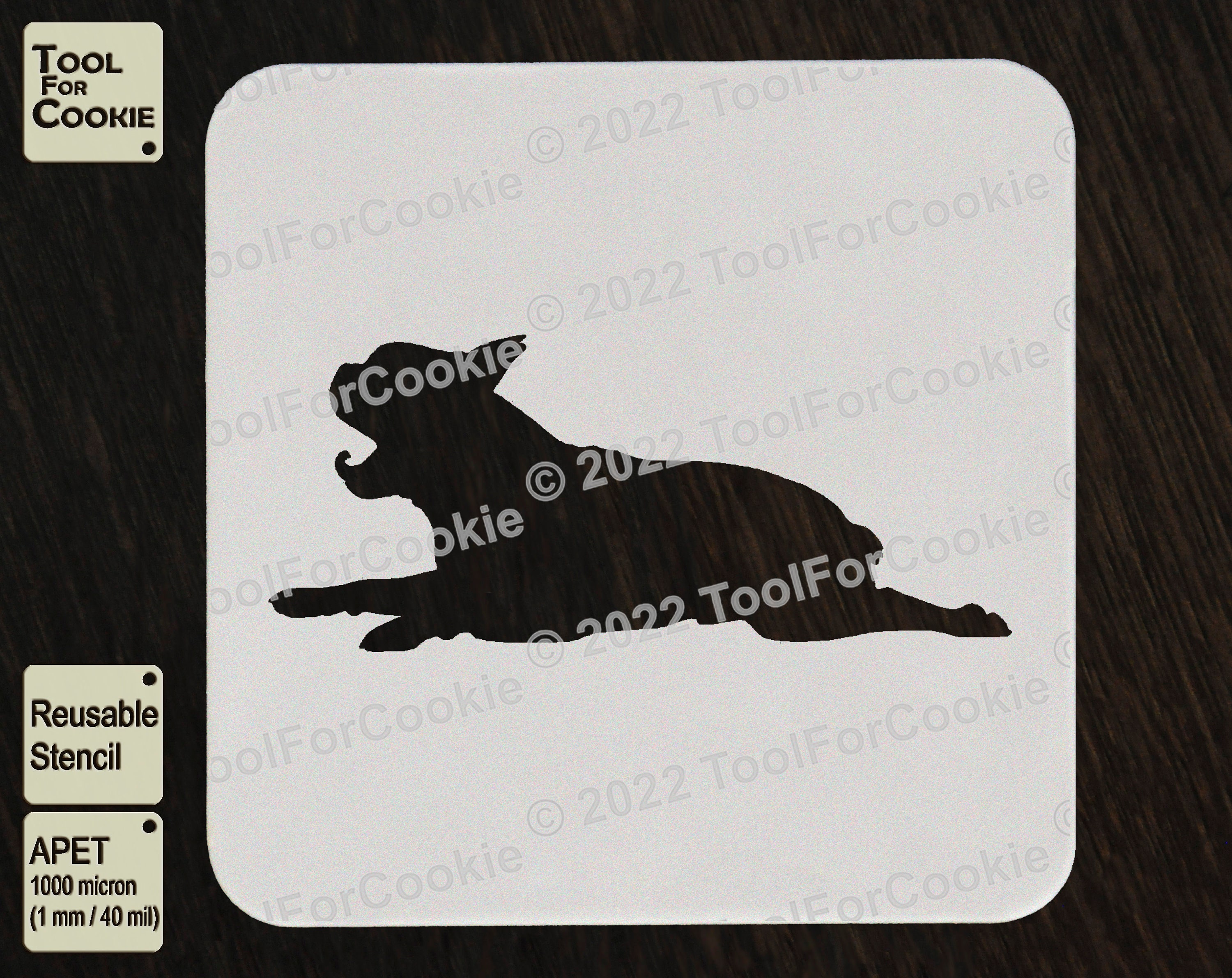 Boston Terrier Dog Stencil - Etsy