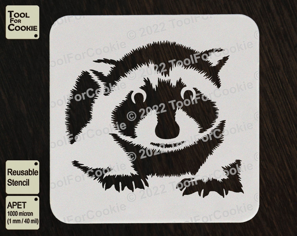 Raccoon Stencil - Etsy