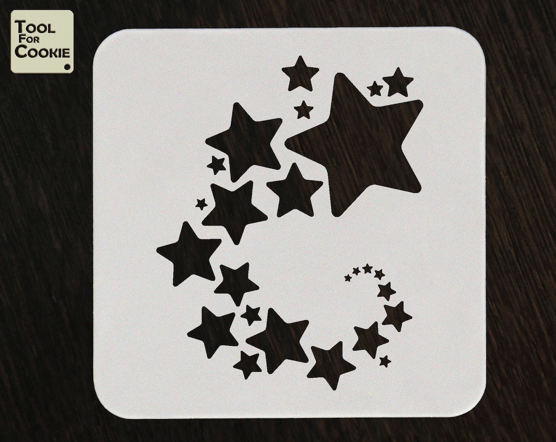 Star Stencil Stars pattern Stencil Custom Stencil Any Font | Etsy