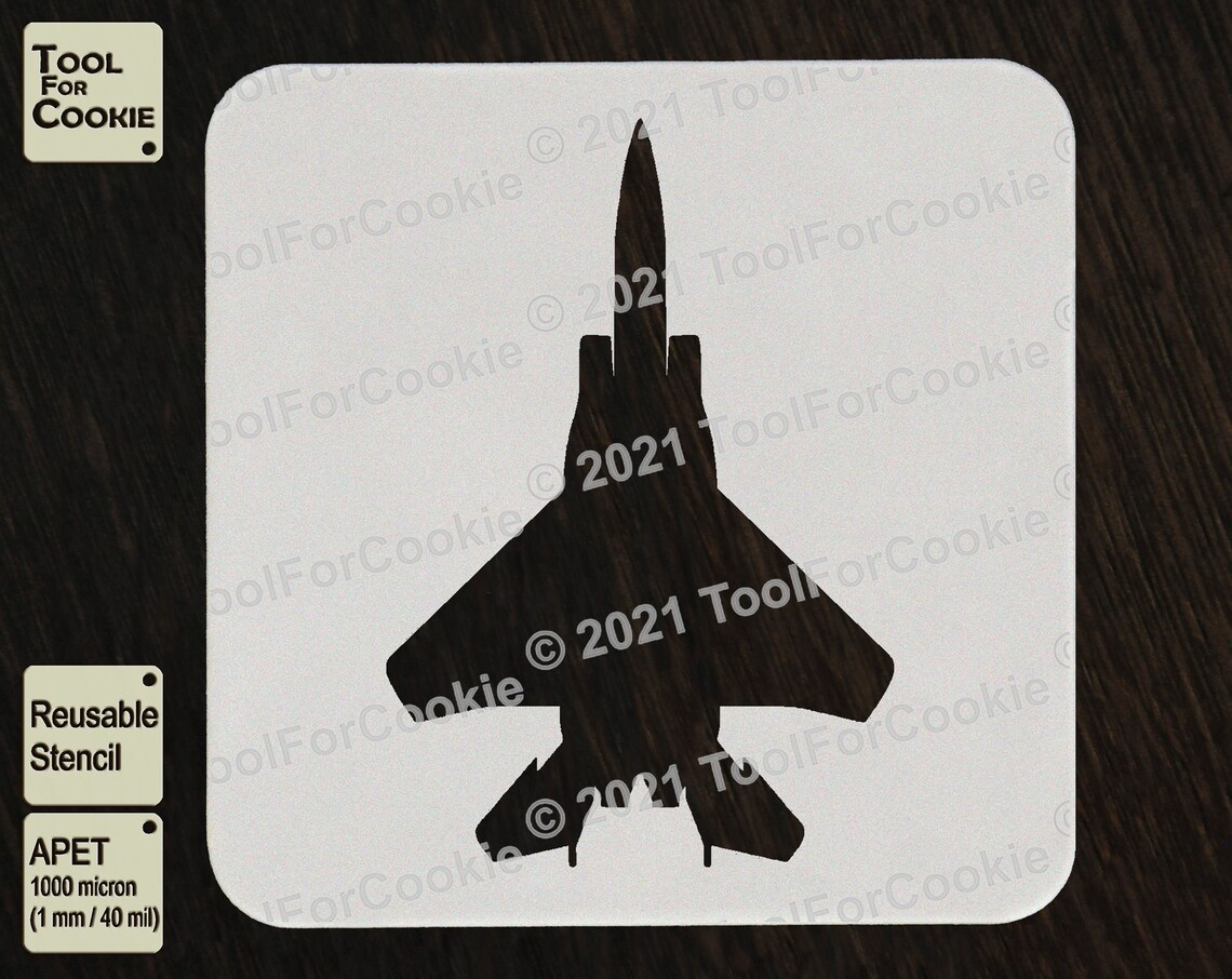 Jet Fighter Stencil - Etsy