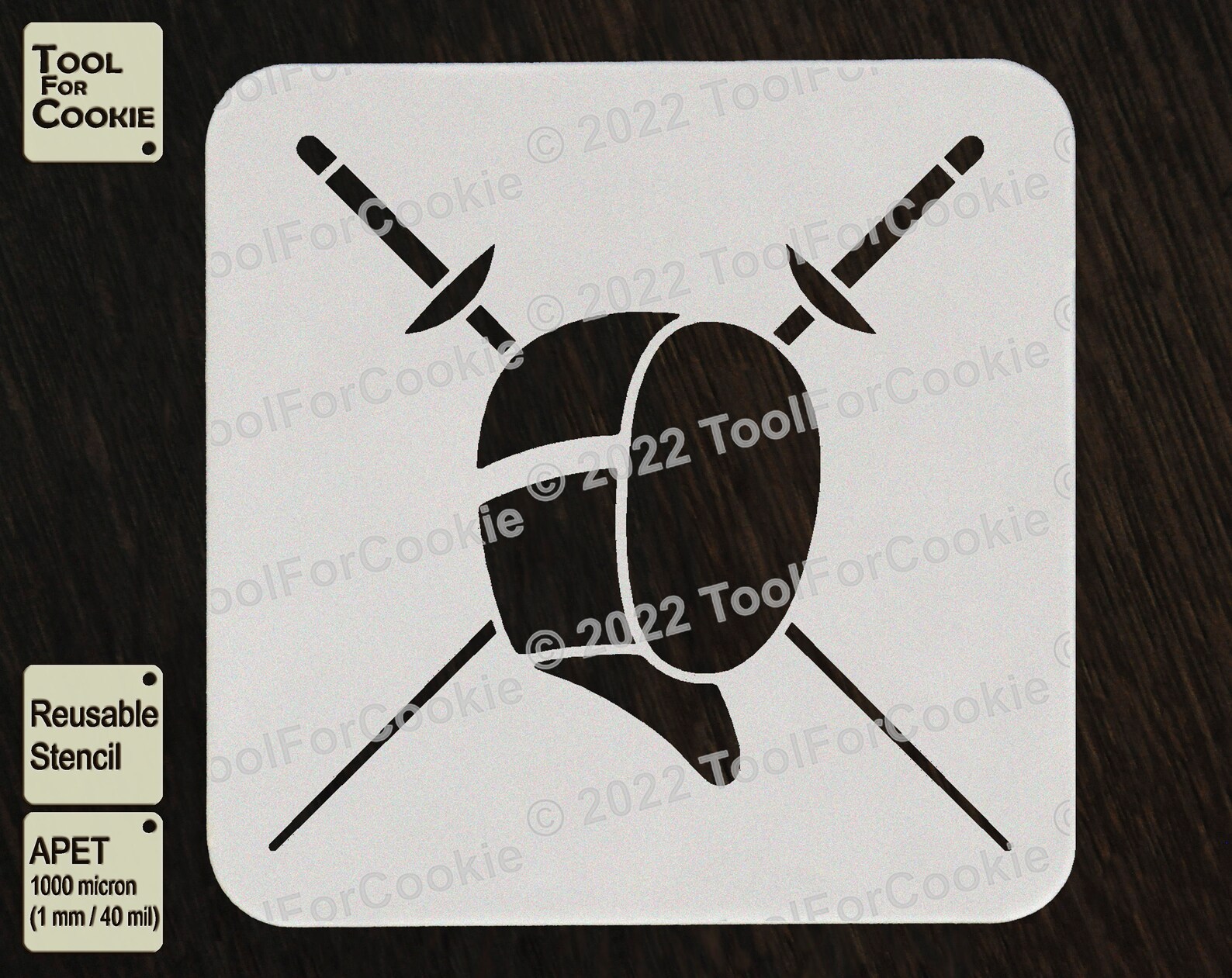 Fencing Stencil Fencing Symbols Stencil - Etsy