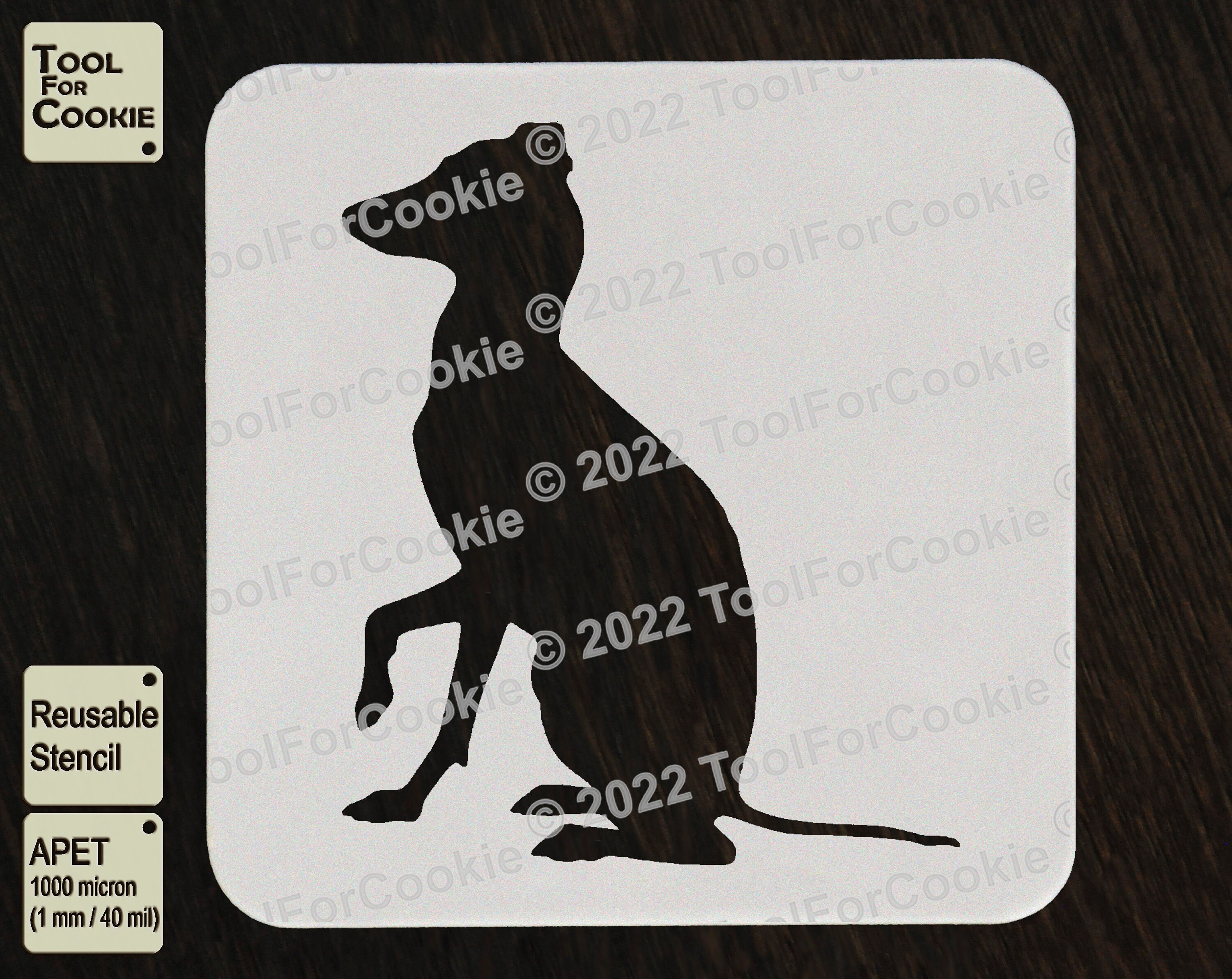 Greyhound Dog Stencil - Etsy