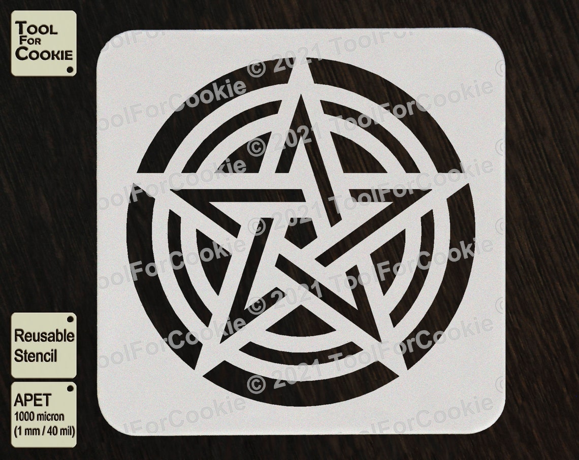 Pentagram Stencil - Etsy