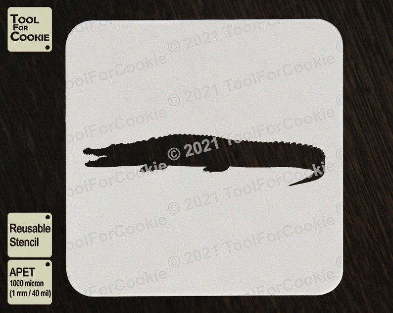 Crocodile Stencil Alligator Stencil Croc Stencil | Etsy