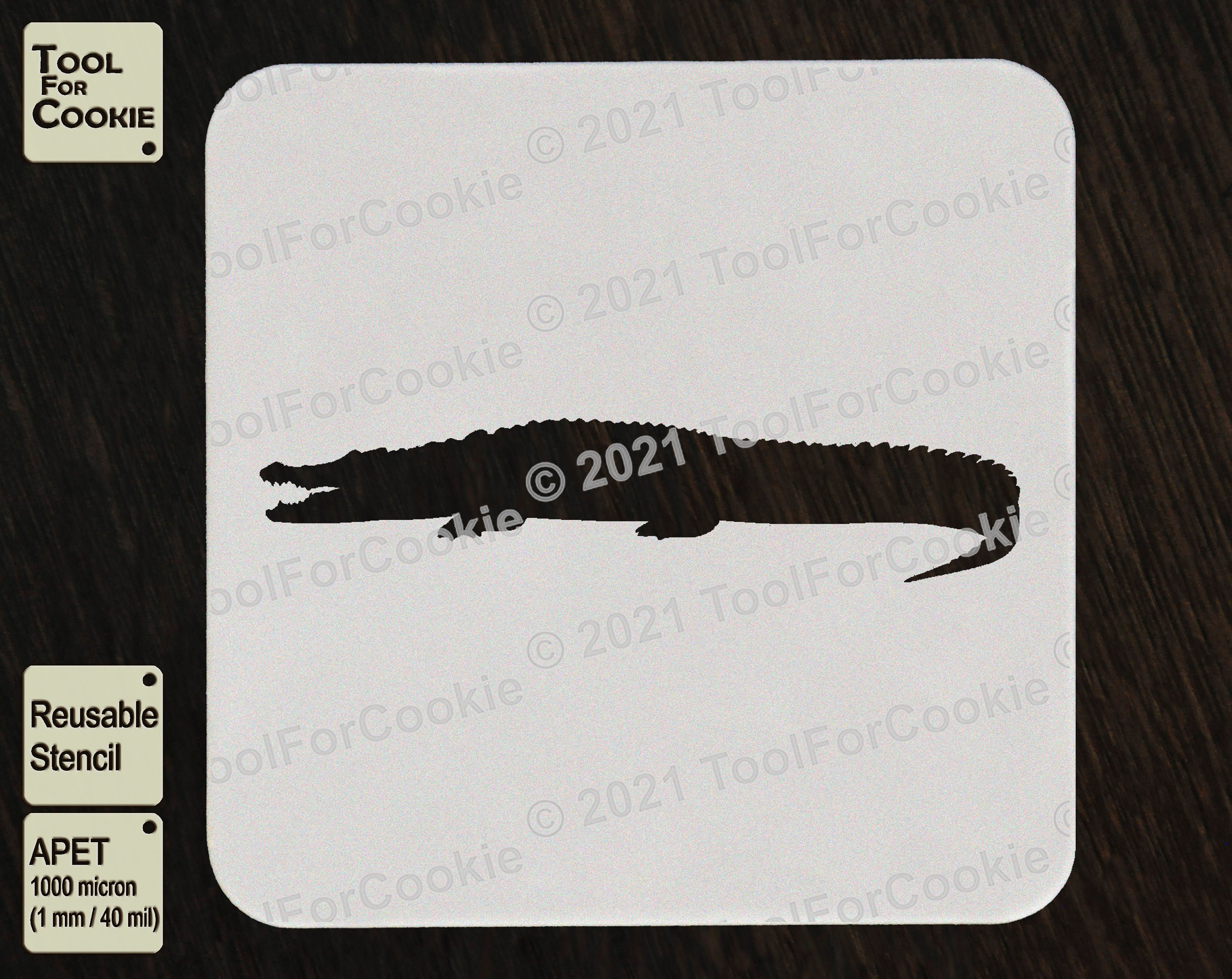 Crocodile Stencil Alligator Stencil Croc Stencil | Etsy