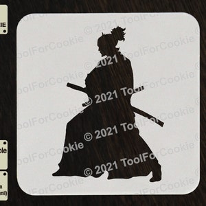 Samurai Warrior Stencil - Etsy