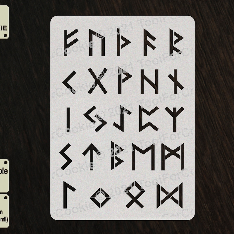 Viking Alphabet Stencil - Etsy