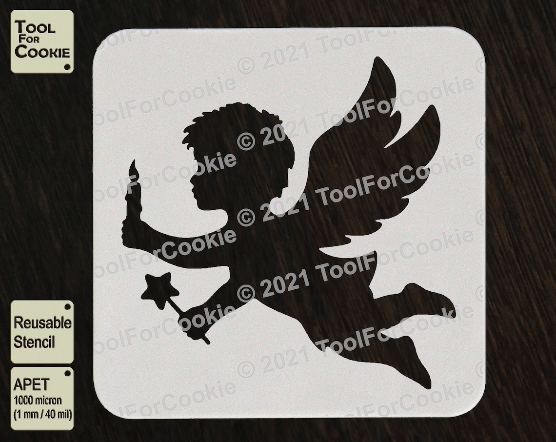 Cupid Stencil Angel Stencil | Etsy