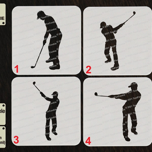 Golf Reusable Stencils - Etsy