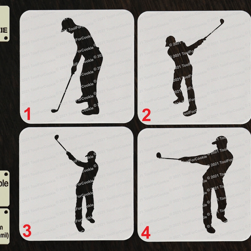 Golf Reusable Stencils - Etsy