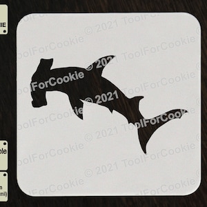 Hummerhead Shark Stencil - Etsy