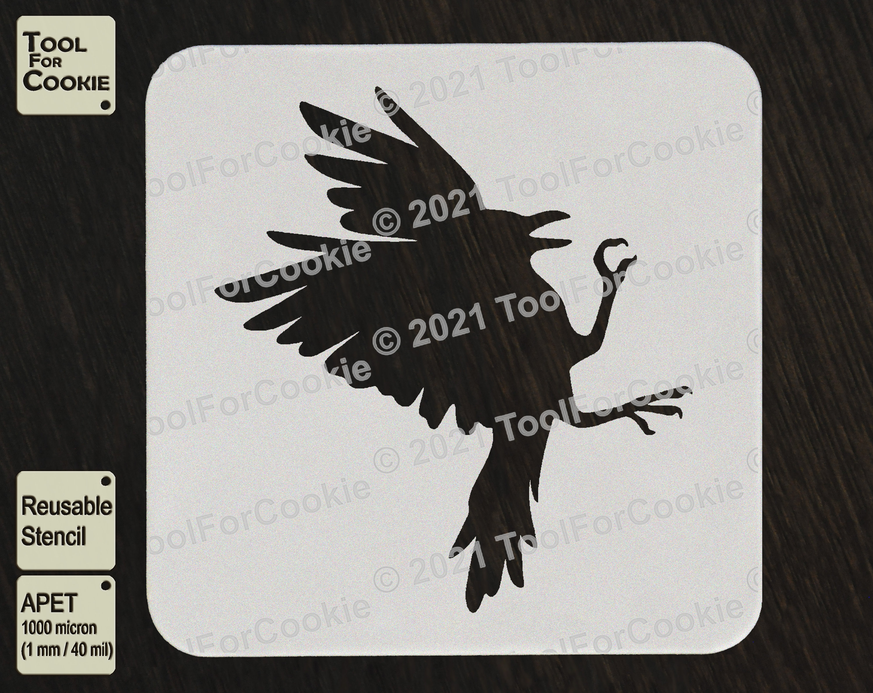 Raven Stencil - Etsy