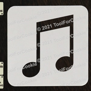 Music Notes Stencil - Etsy