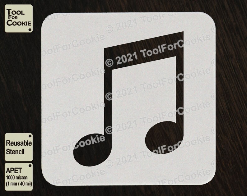 Music Notes Stencil | Etsy