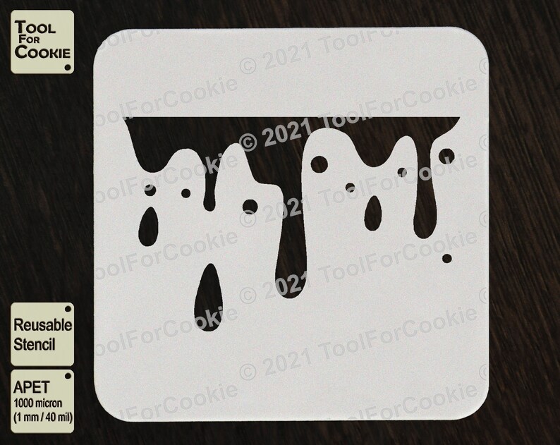 Drip Stencil Paint Stencil - Etsy