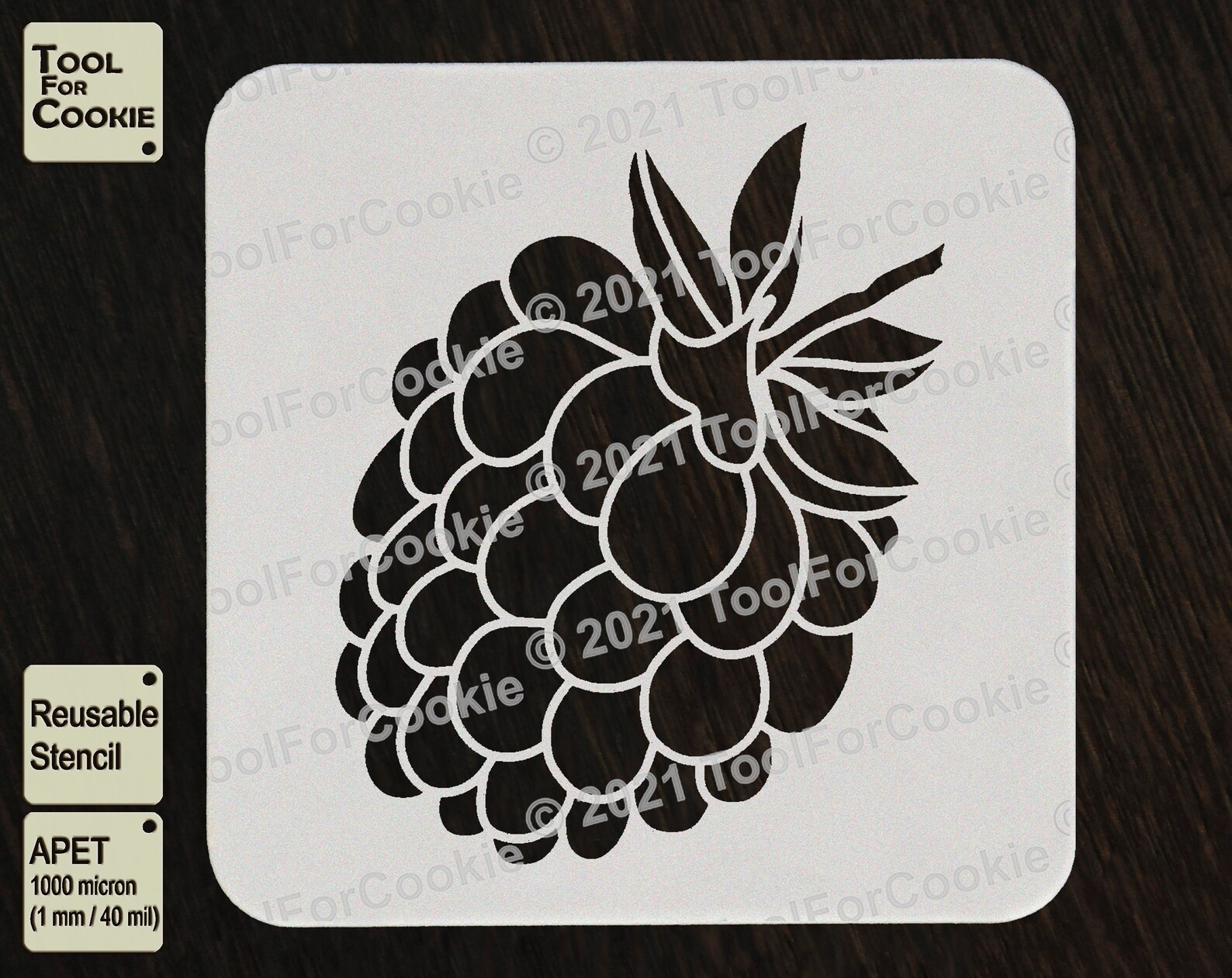 Raspberry Stencil | Etsy