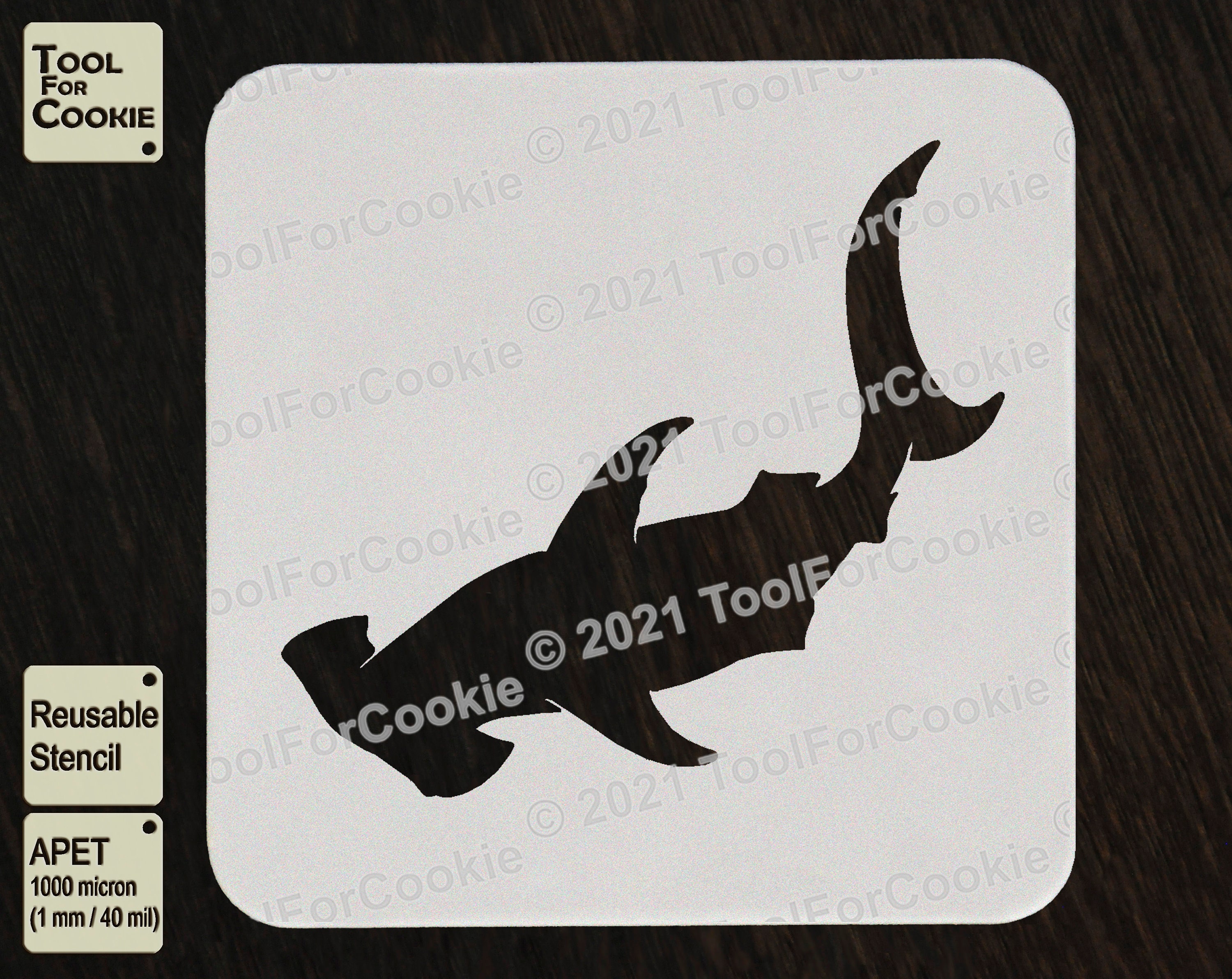 Hummerhead Shark Stencil - Etsy