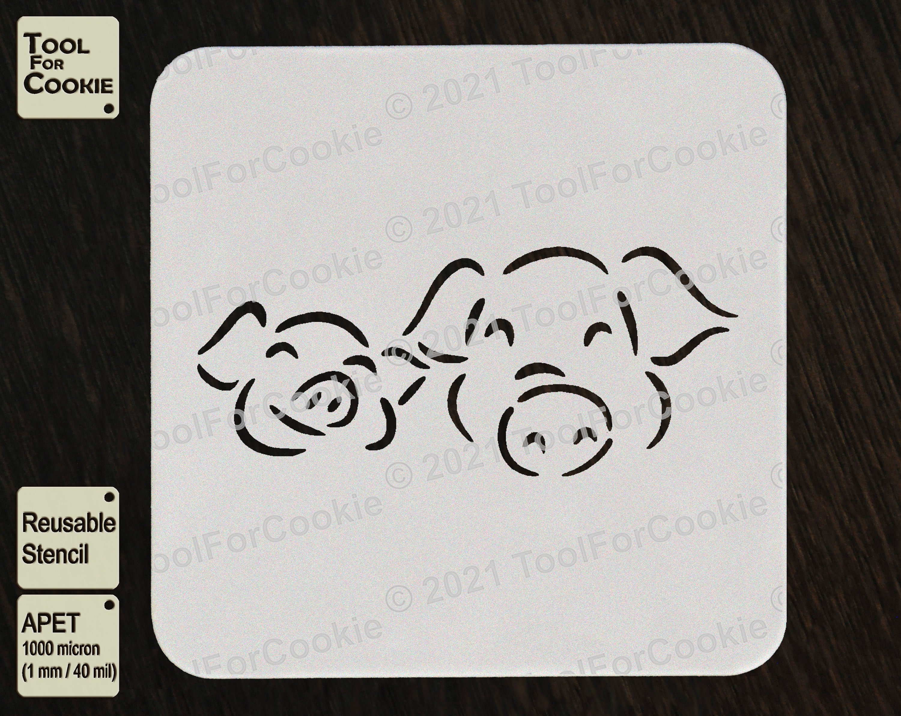 Pig Stencil - Etsy