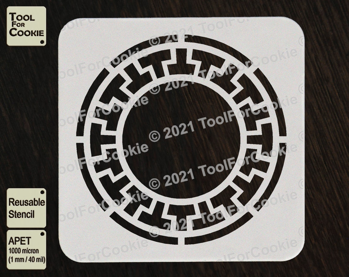 Greek Key Stencil - Etsy