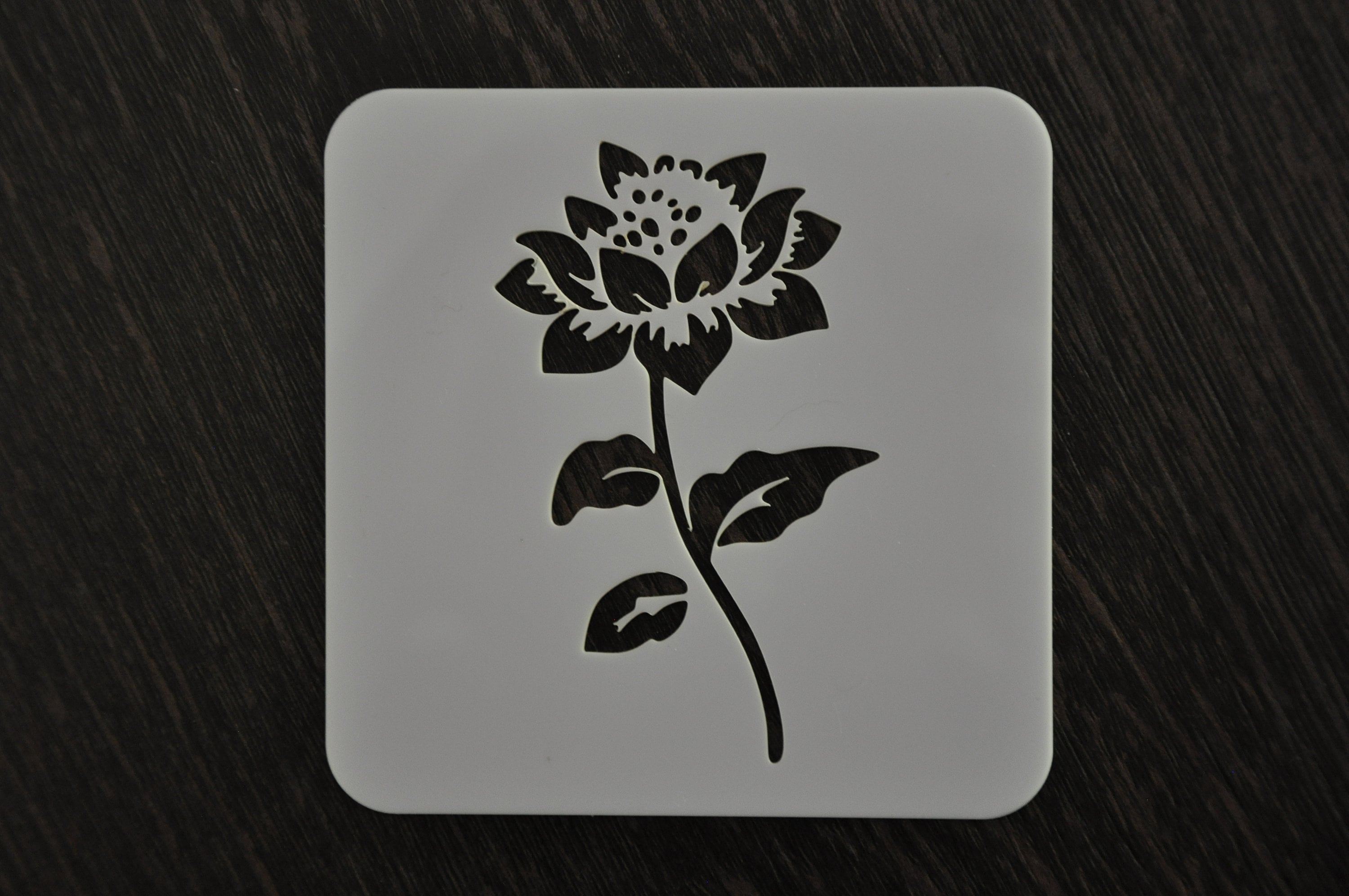 Flower Stencil, Rose Stencil, Custom Stencil, Any Font, Any Design, Any ...