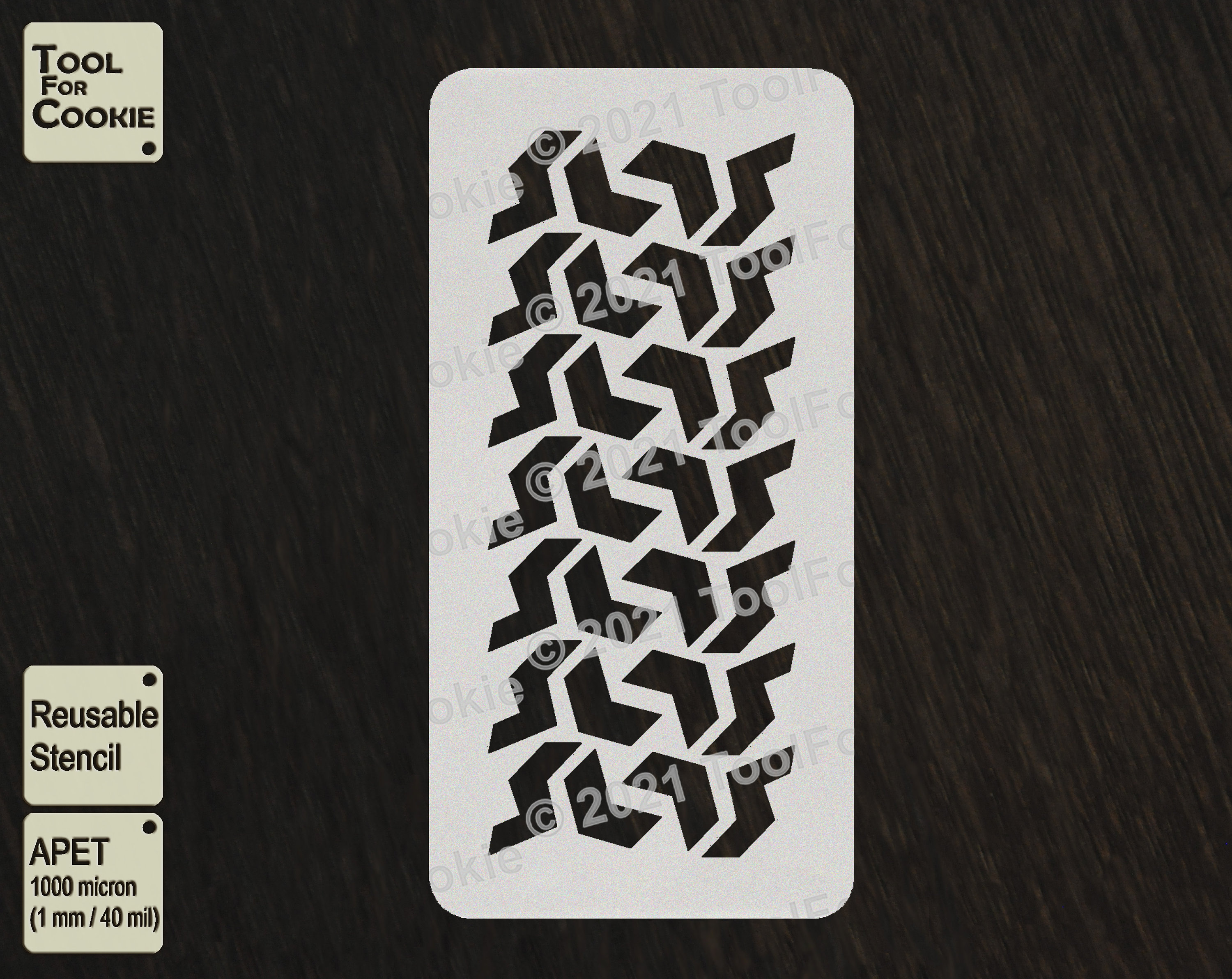 Tire Track Stencil - Etsy