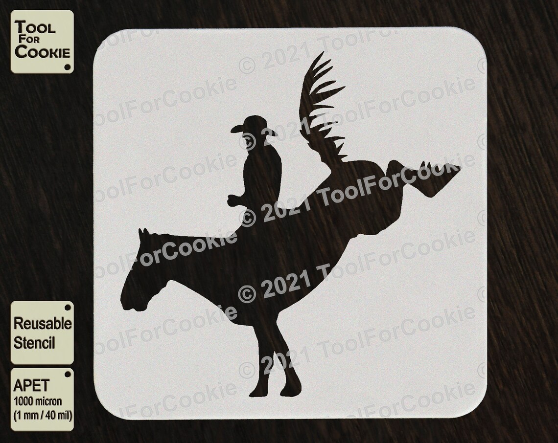 Rodeo Stencil - Etsy