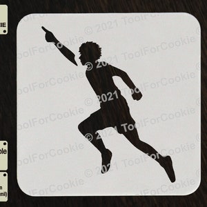 Athletes Stencil, Running Men Stencil - Etsy