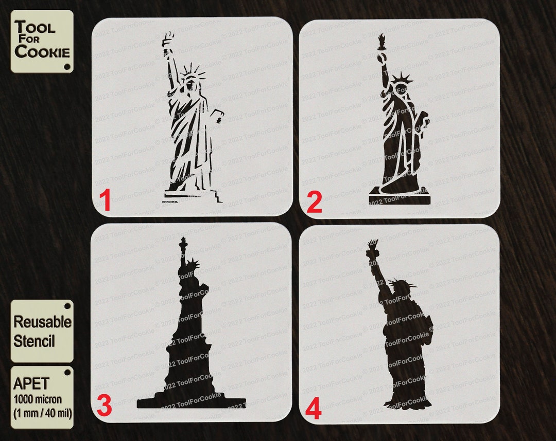 Statue of Liberty Stencil - Etsy