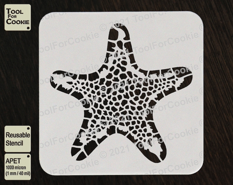 Starfish Stencil Custom Stencil Any Font Any Design Any - Etsy