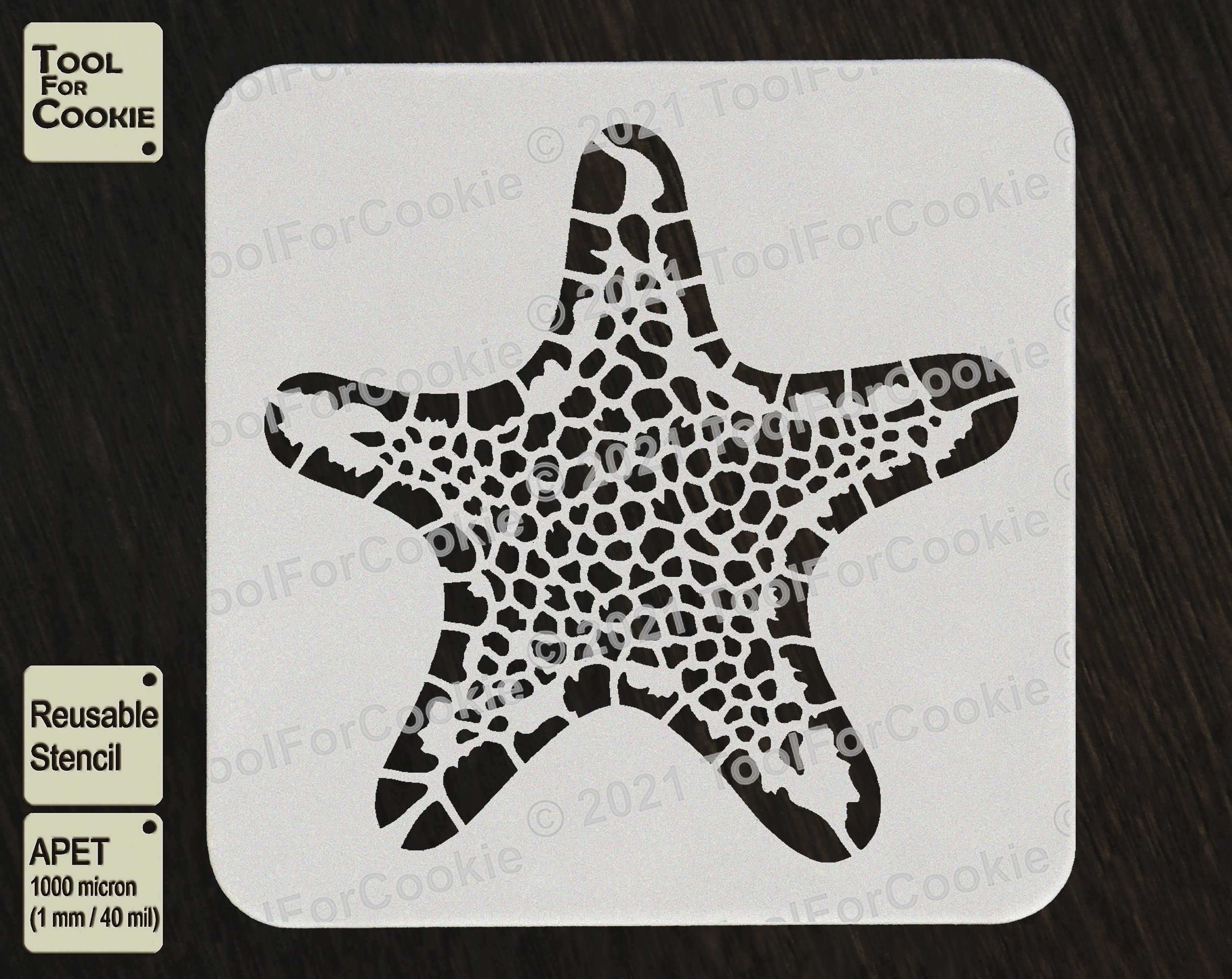 Starfish Stencil Custom Stencil Any Font Any Design Any - Etsy
