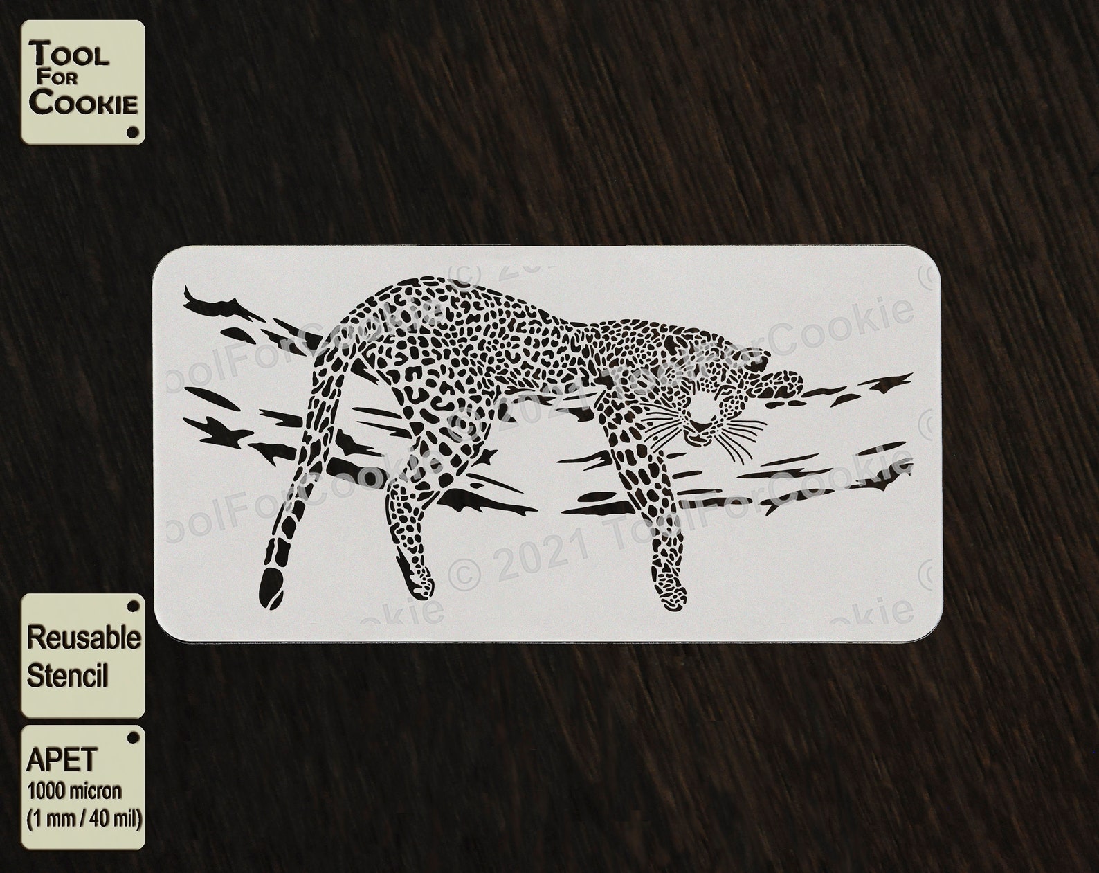 Leopard Stencil Custom Stencil Any Font Any Design Any - Etsy
