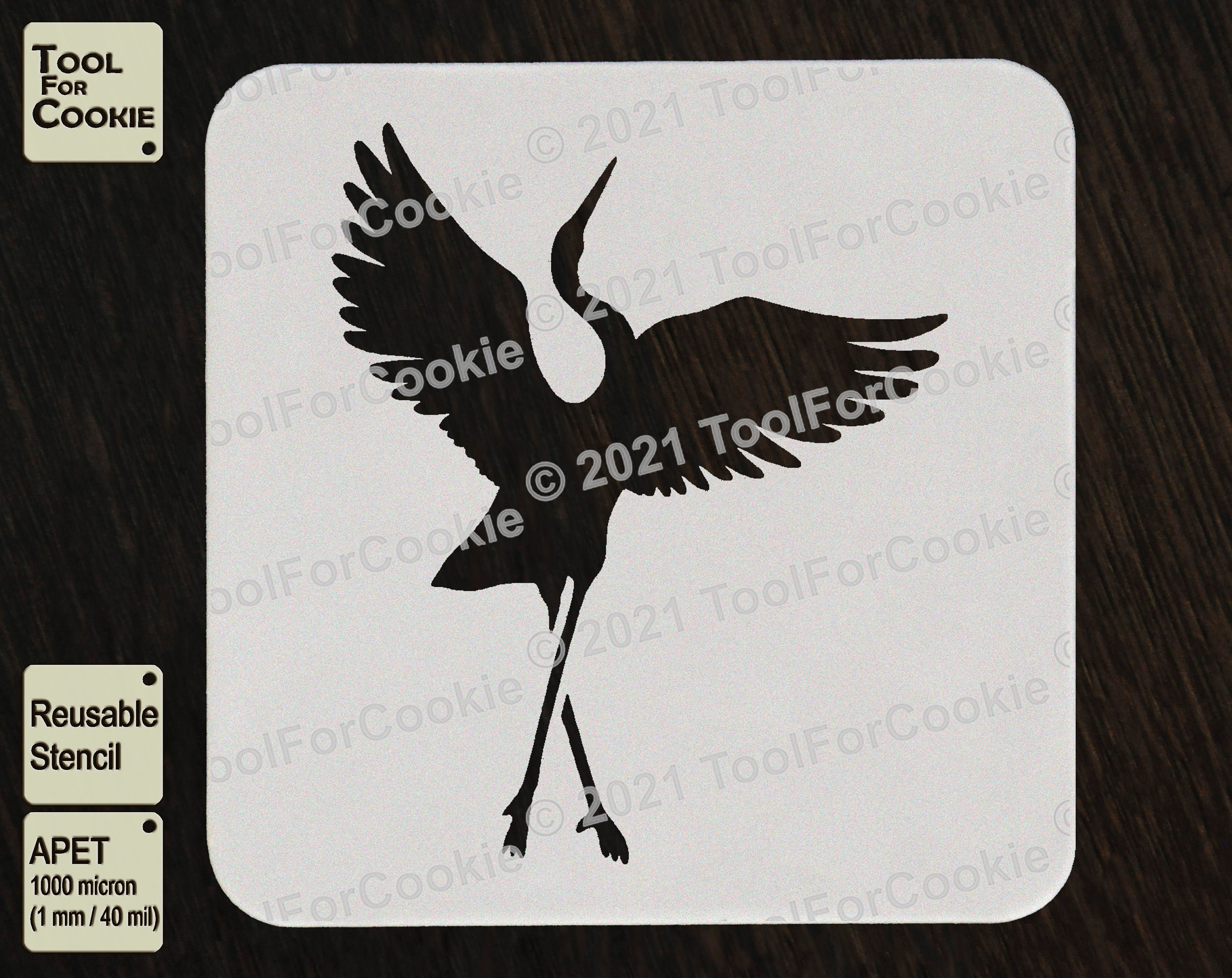 Crane Bird Stencil - Etsy