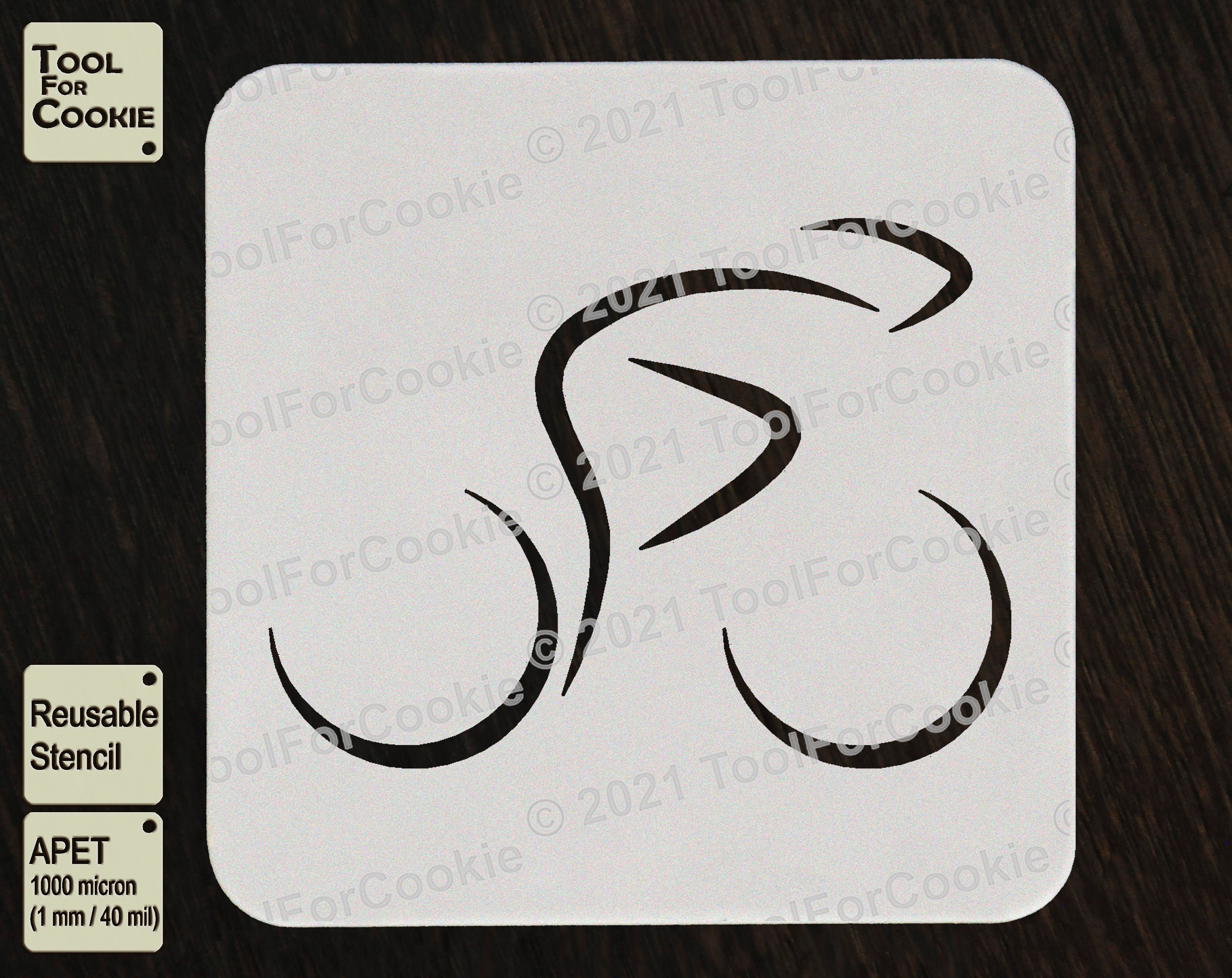 Cyclist Stencil, Bike Stencil - Etsy