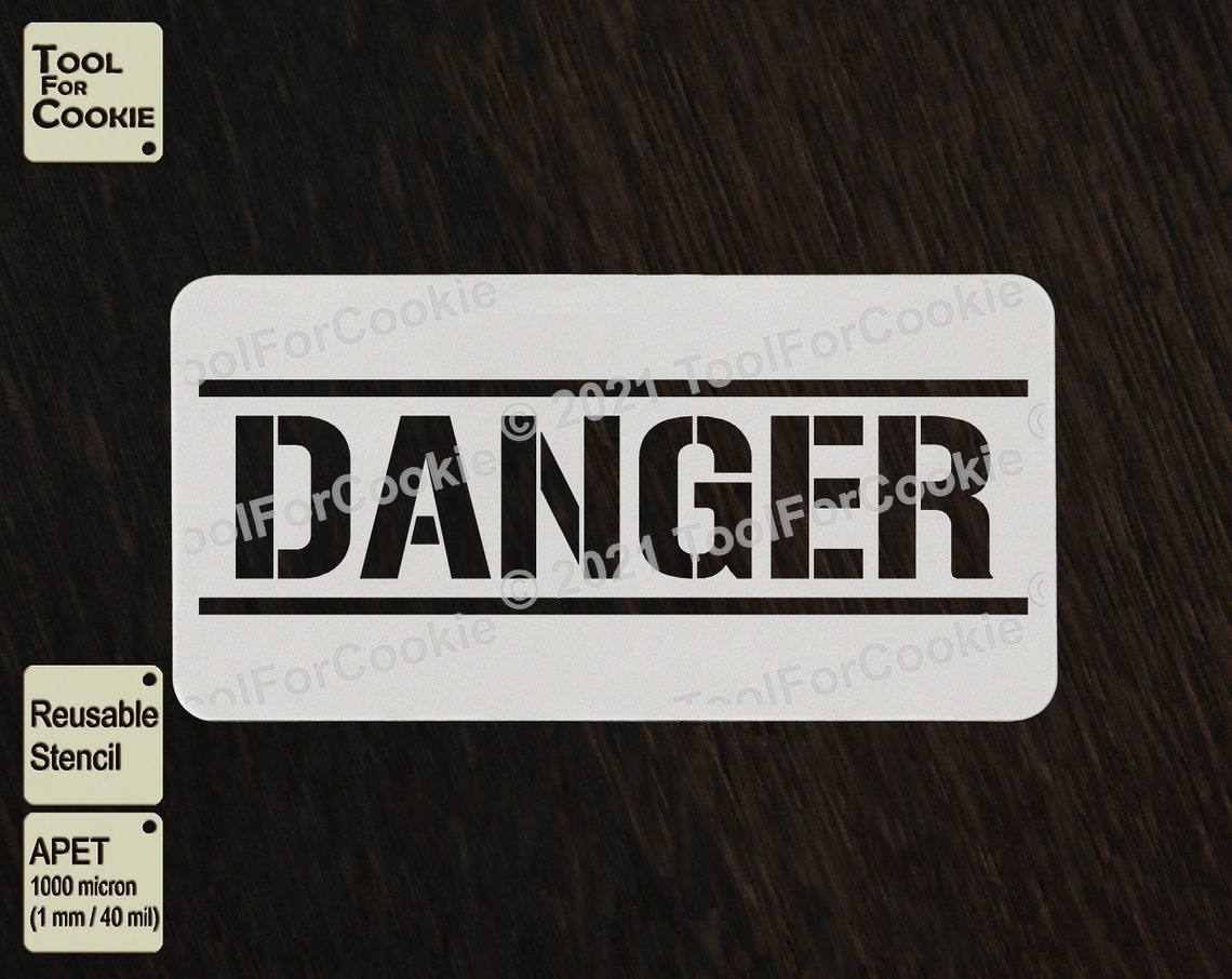 Caution Stencil, Danger Stencil - Etsy