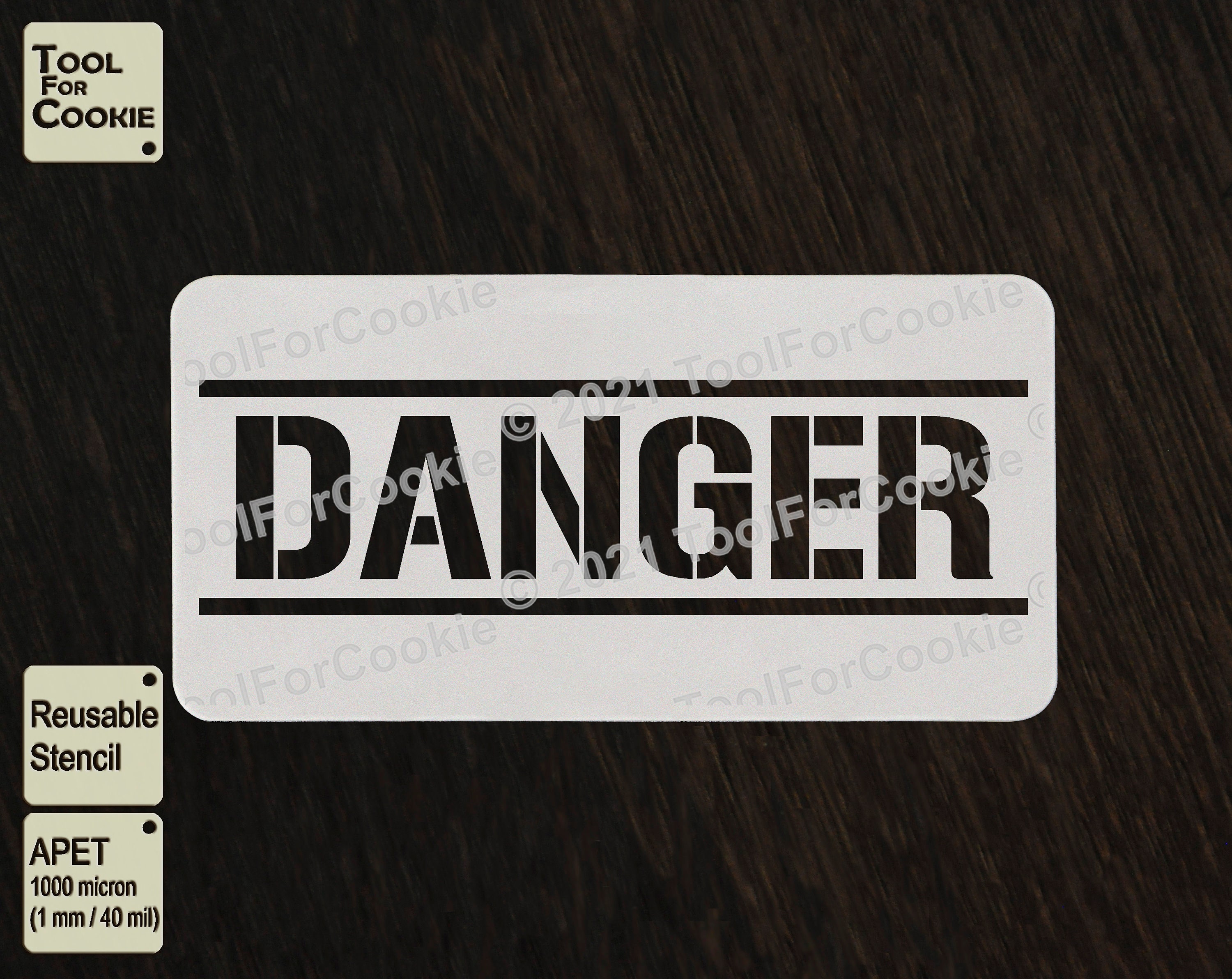 Caution Stencil Danger Stencil - Etsy