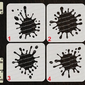 Paint Splatter Stencil - Etsy