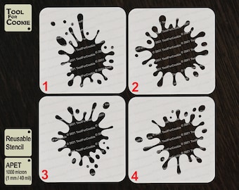 Studior12 Mixed Media Stencil Liquid Splatter Pattern DIY Card-making ...