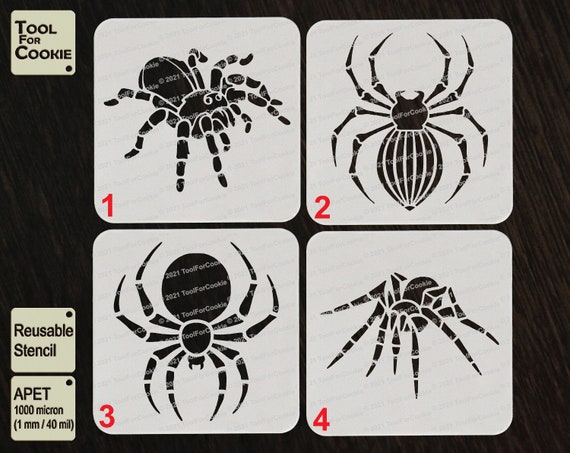 Spider Stencil Custom Stencil Any Font Any Design Any | Etsy