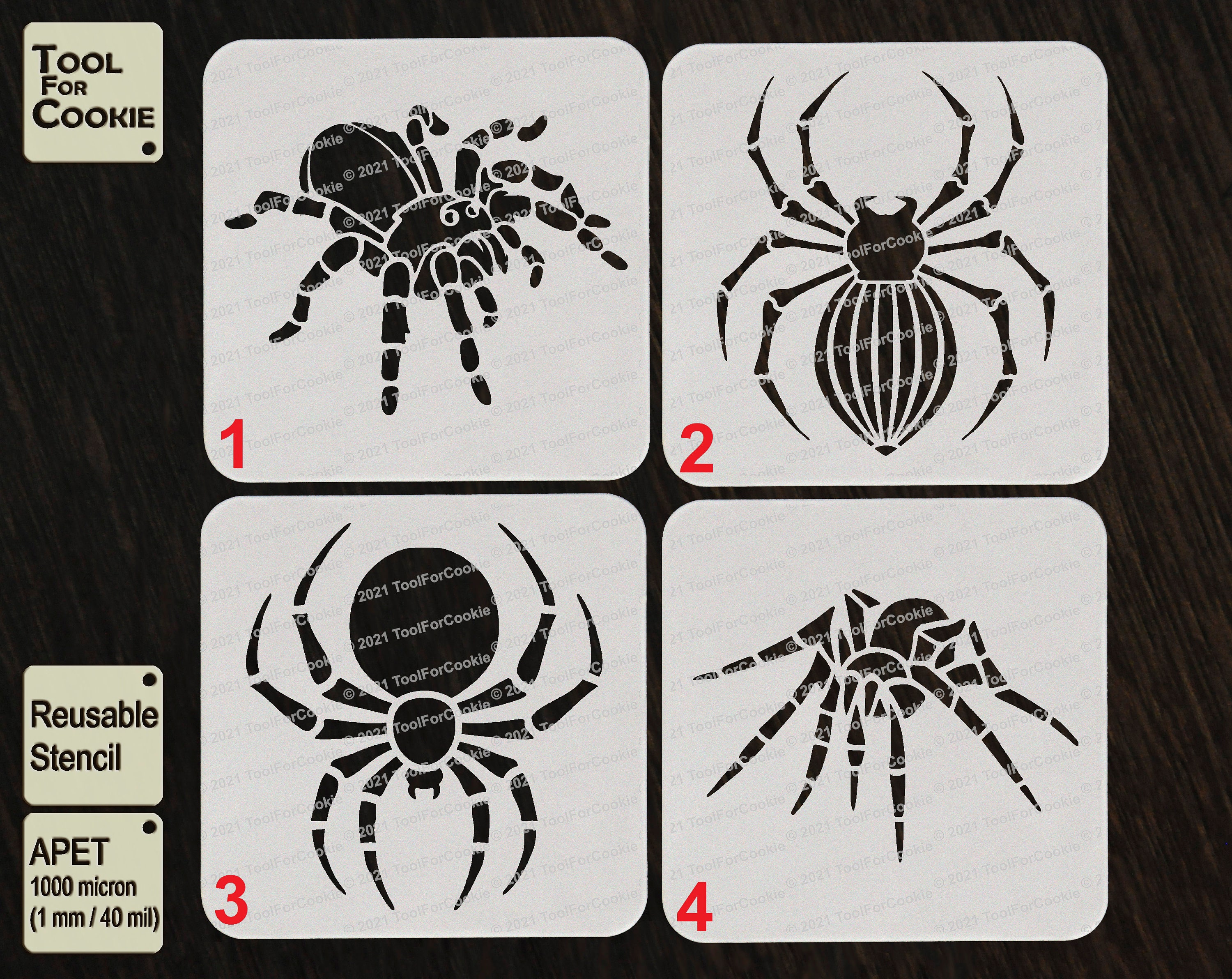 Spider Stencil Custom Stencil Any Font Any Design Any | Etsy