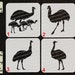 Ostrich Emu Stencil - Etsy