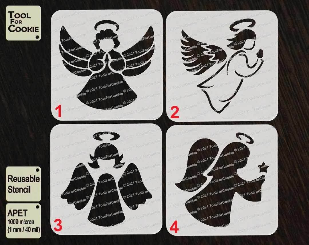 Angel Stencil - Etsy
