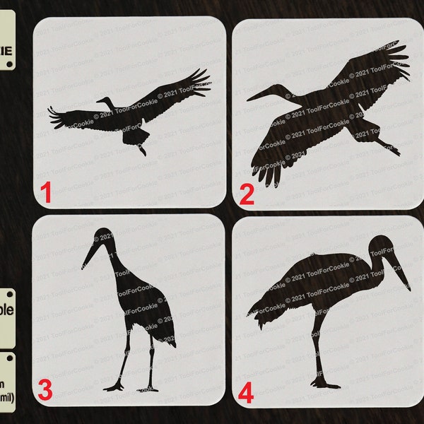 Stork Stencil - Etsy