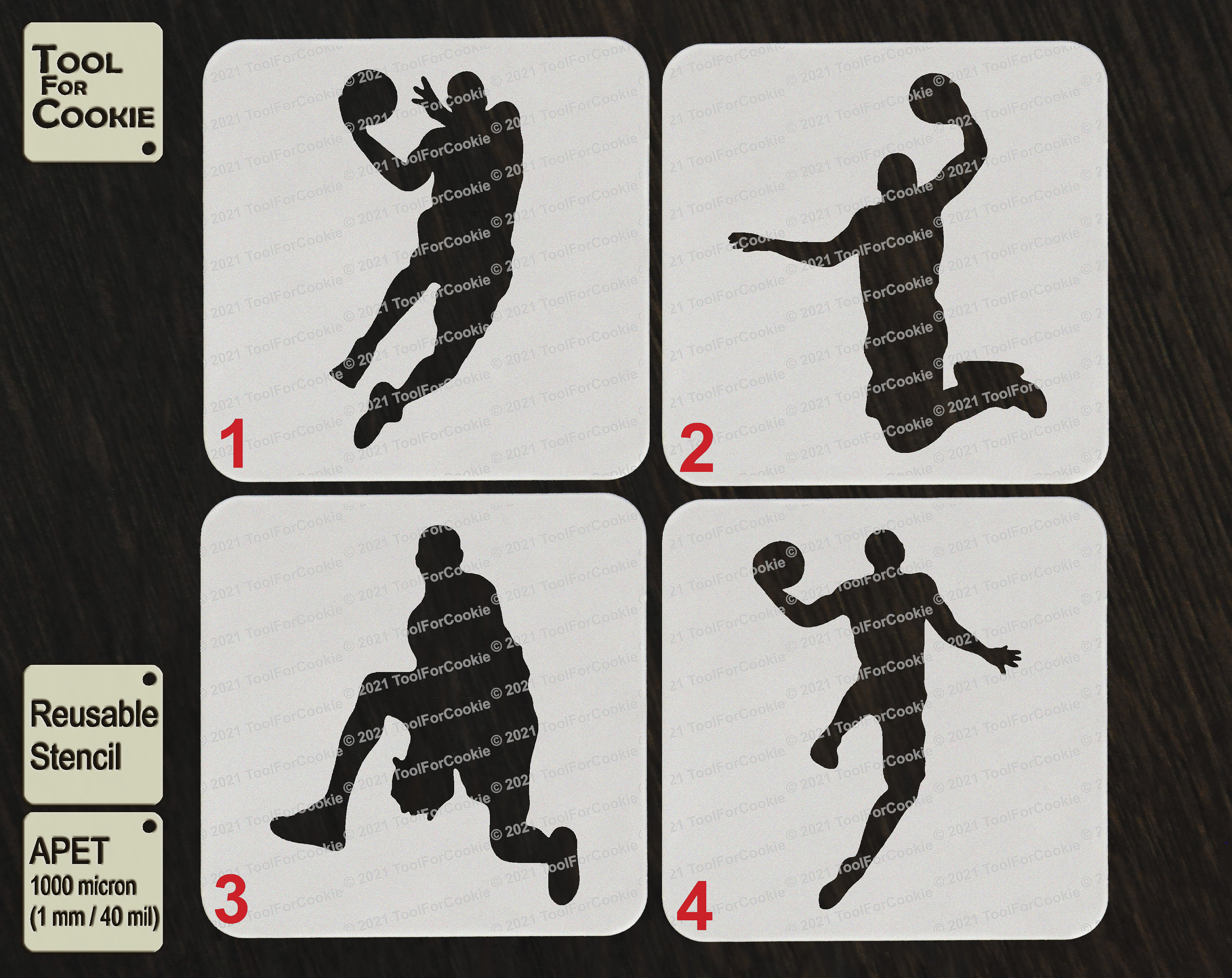 Basketball Player Stencil - Etsy