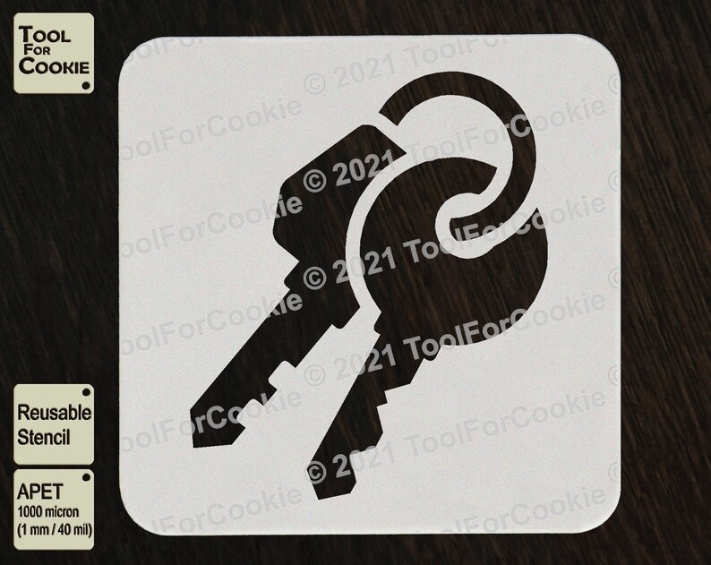 Skeleton Key Stencil | Etsy