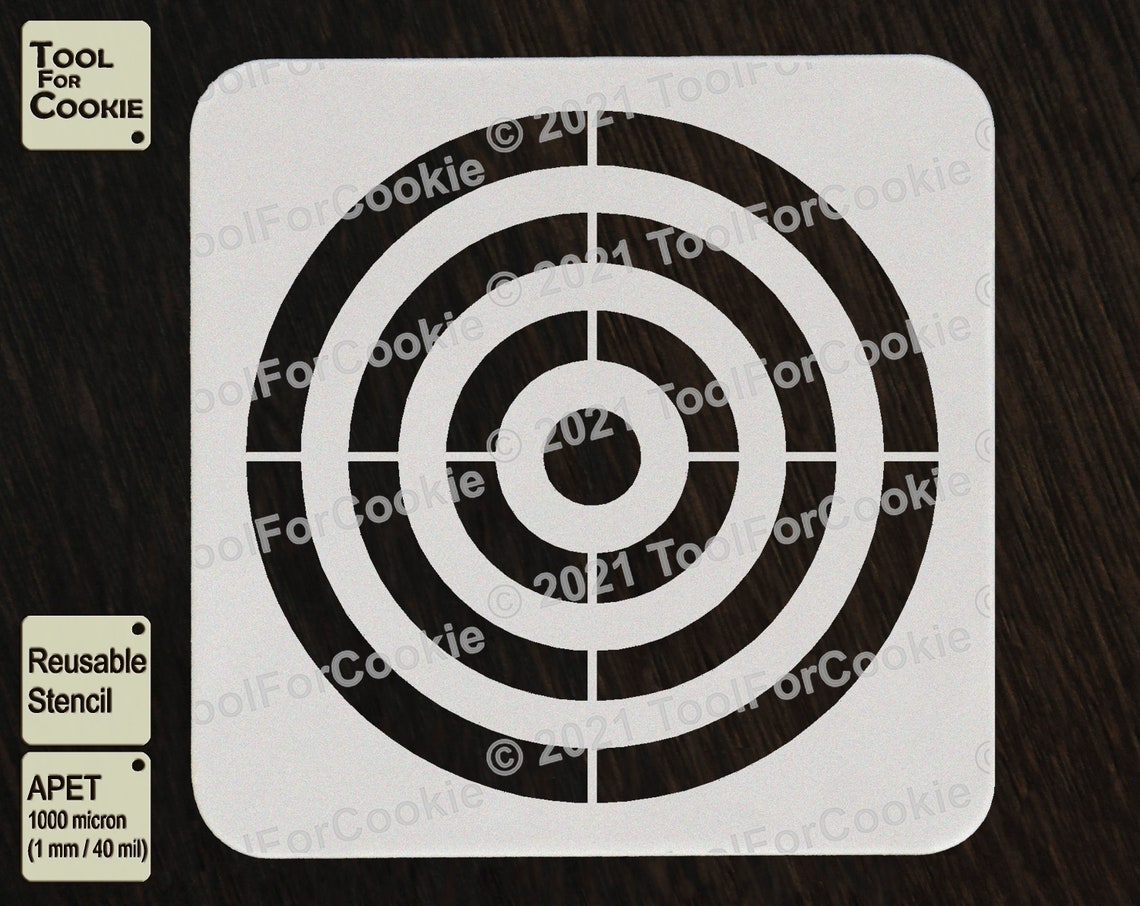 Bullseye Target Stencil | Etsy