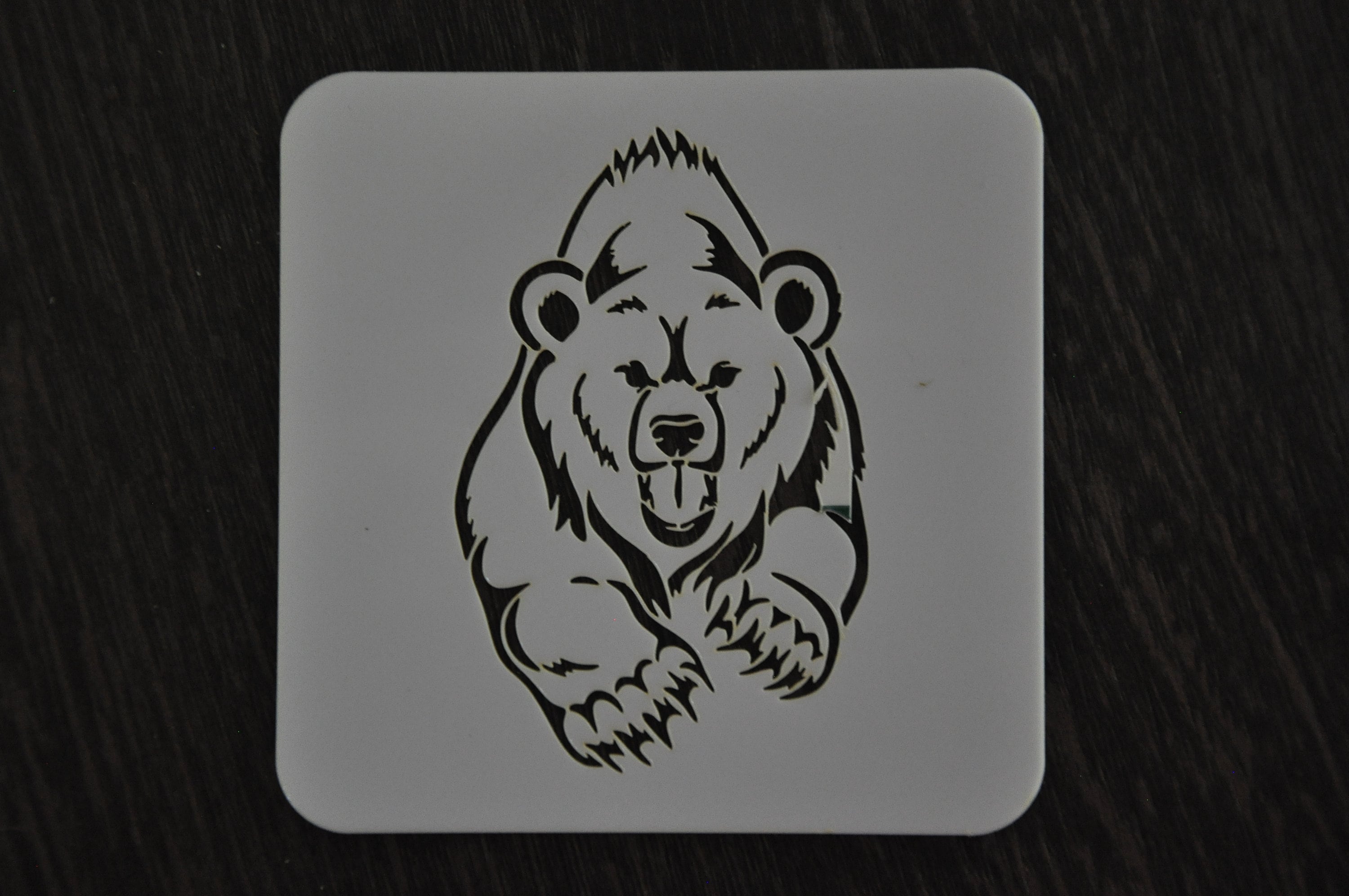 Angry Bear Stencil