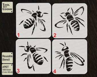 Bee, Bee Stencil, Bee Cutout, Insect Stencil, Durable, Reusable. - Etsy